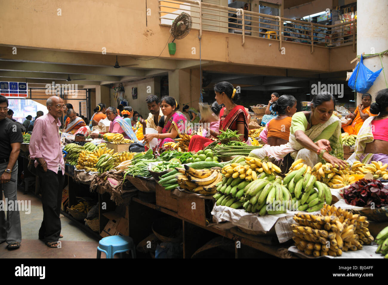 Panjim market, the fruit and veg hall Stock Photo - Alamy