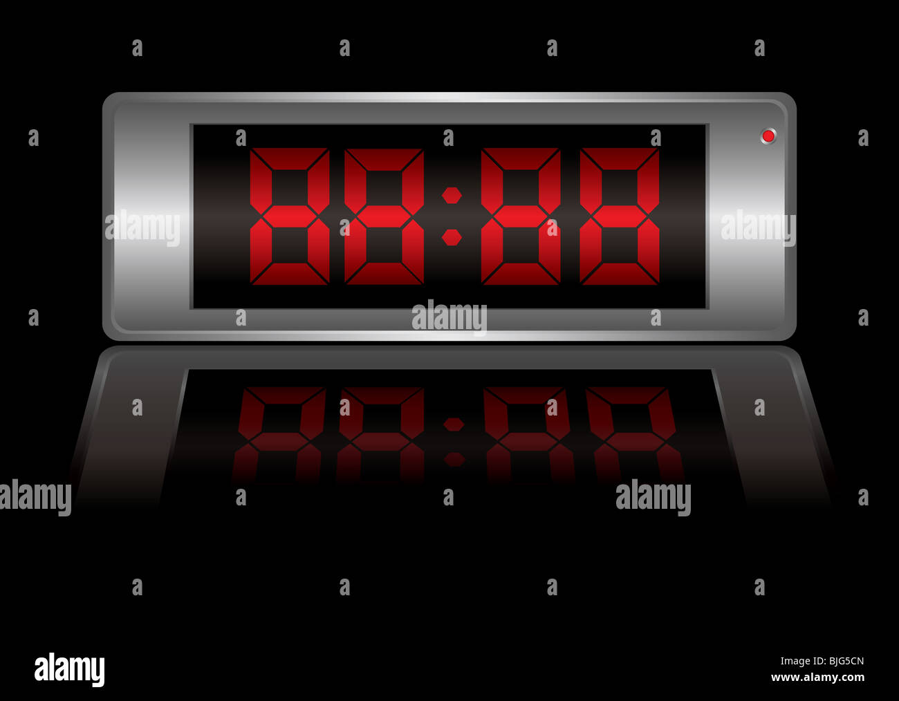 Blank digital alarm clock that you can change to any time you want ...