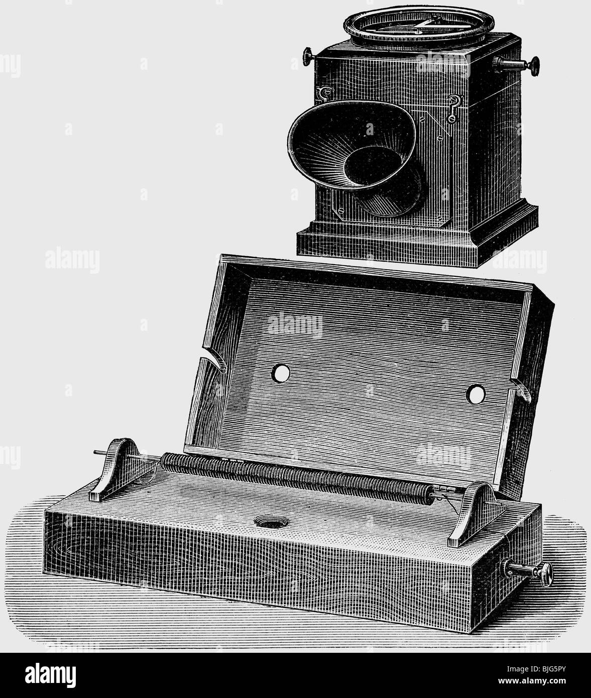 Telephone by philipp reis Black and White Stock Photos & Images - Alamy