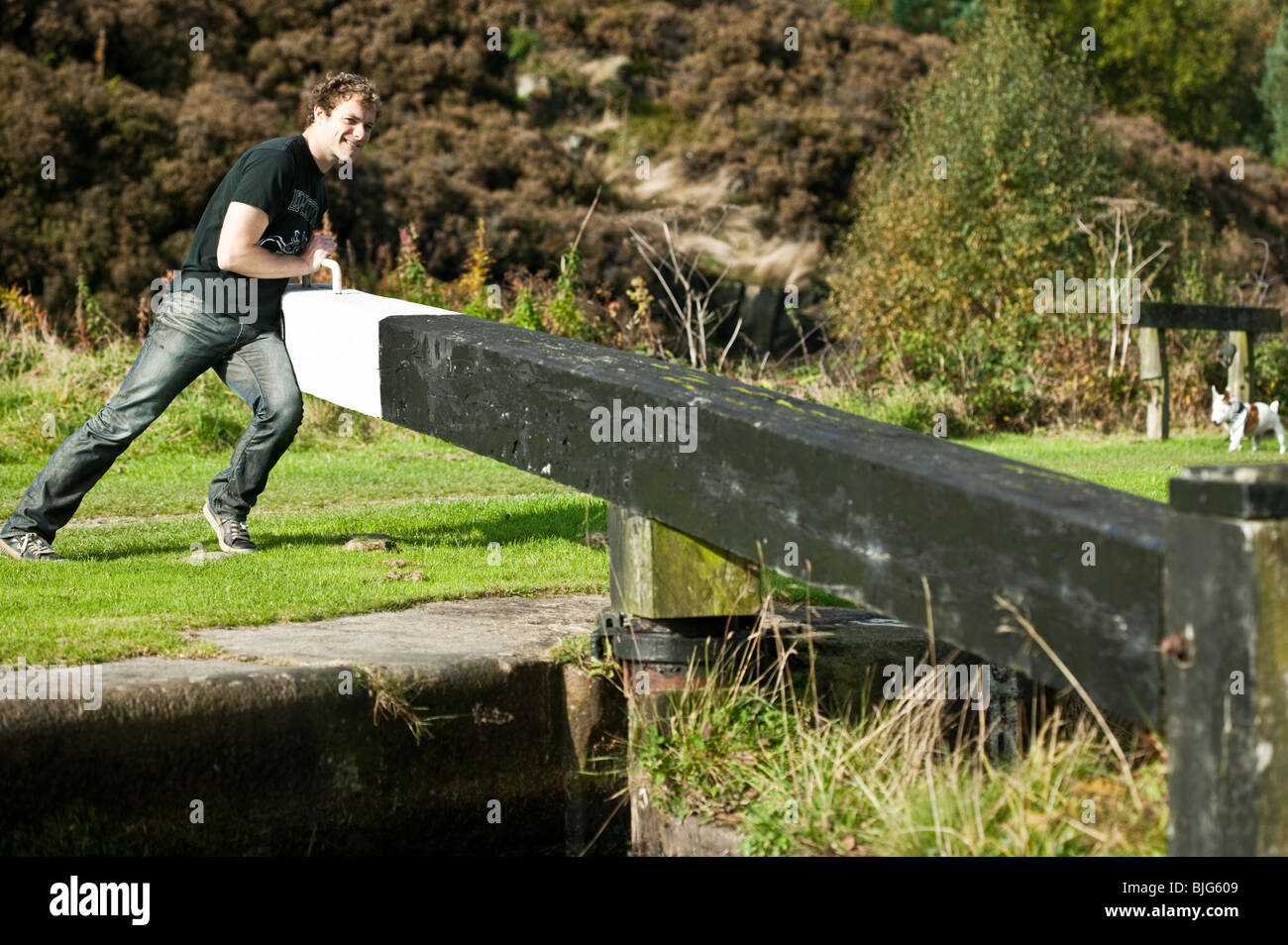 Pushing gate hi-res stock photography and images - Alamy