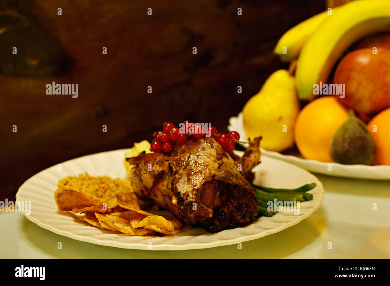 Meal of Red Grouse Stock Photo - Alamy