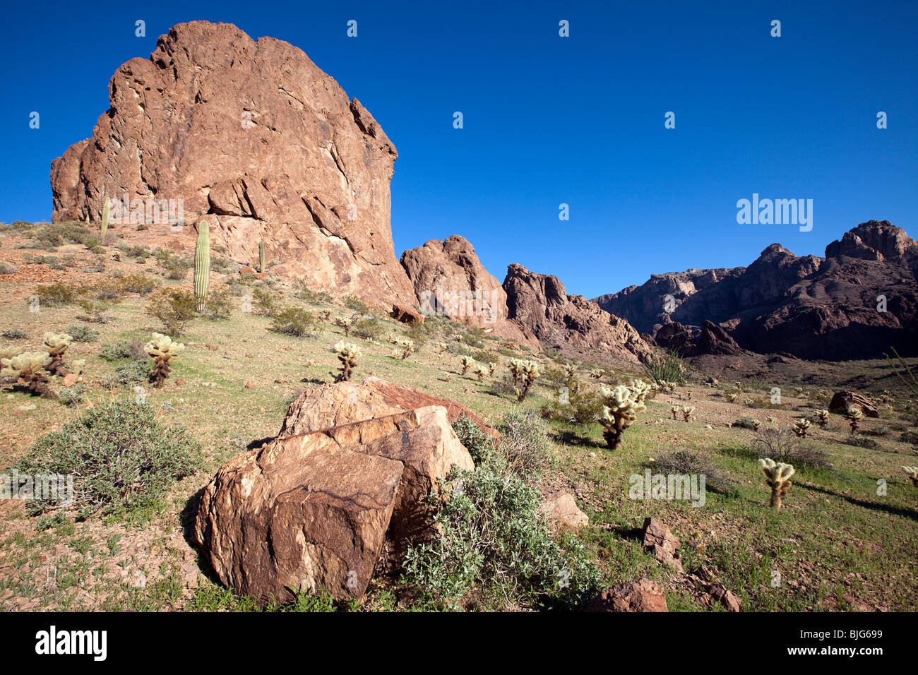 Rugged Mountains of the Kofa Wildlife Refuge, Arizona Stock Photo - Alamy