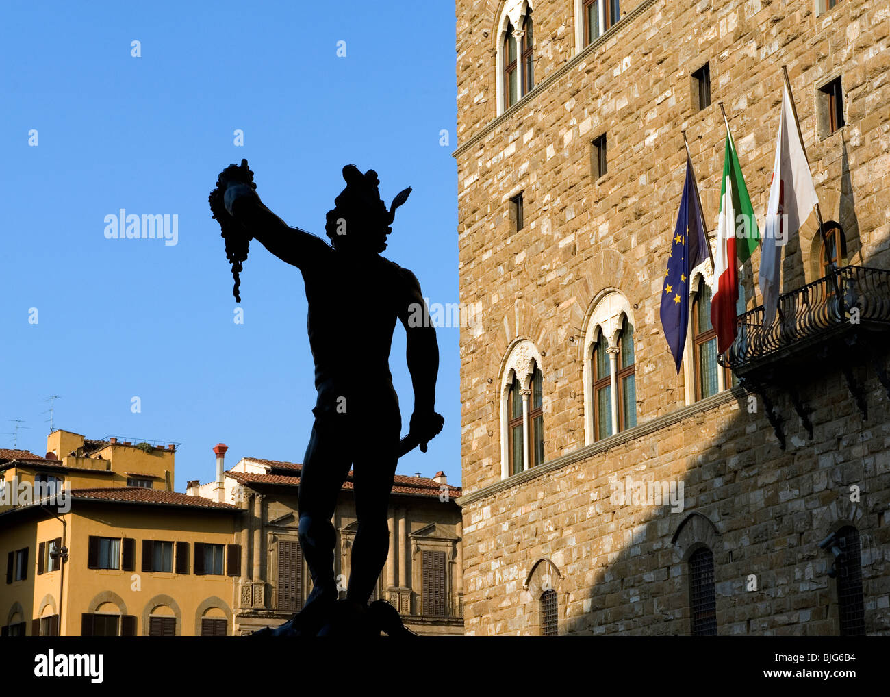Florence,Tuscany,Italy. Perseus by Benvenuto Cellini 1545-54 in the ...
