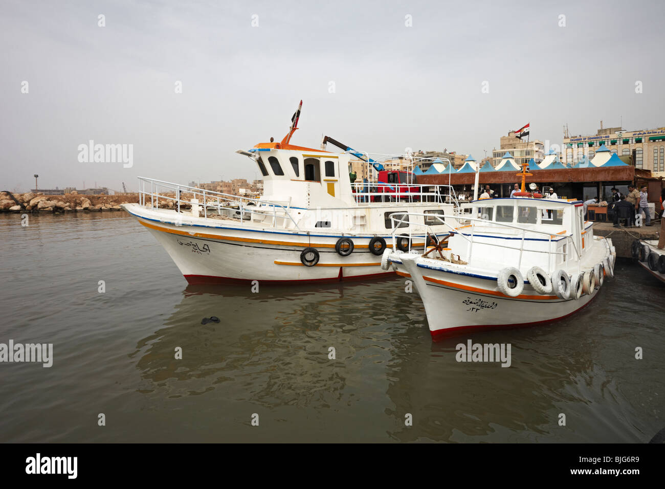 Tartus Syria ferry boats to Arwad island Stock Photo - Alamy