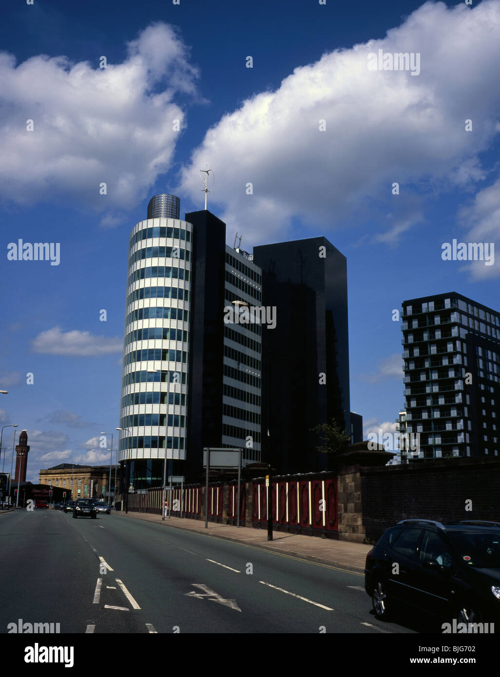 Modern office blocks The Green Quarter Cheetham Hill Road Manchester ...