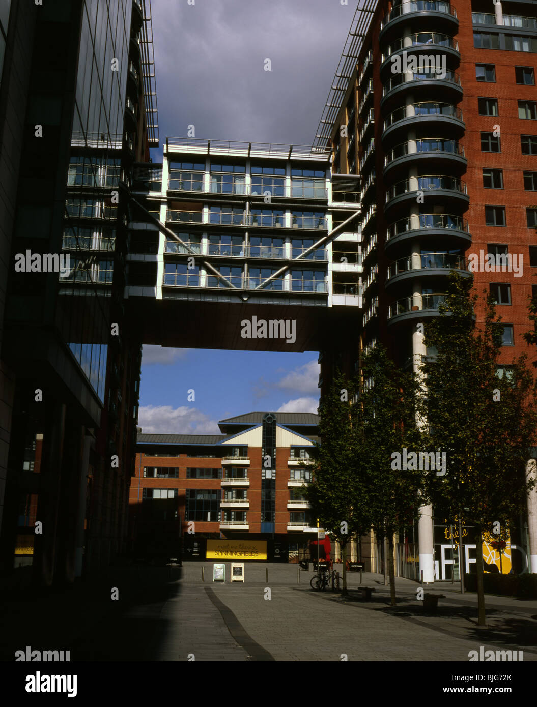 New apartment buildings Spinningfields Manchester England Stock Photo ...