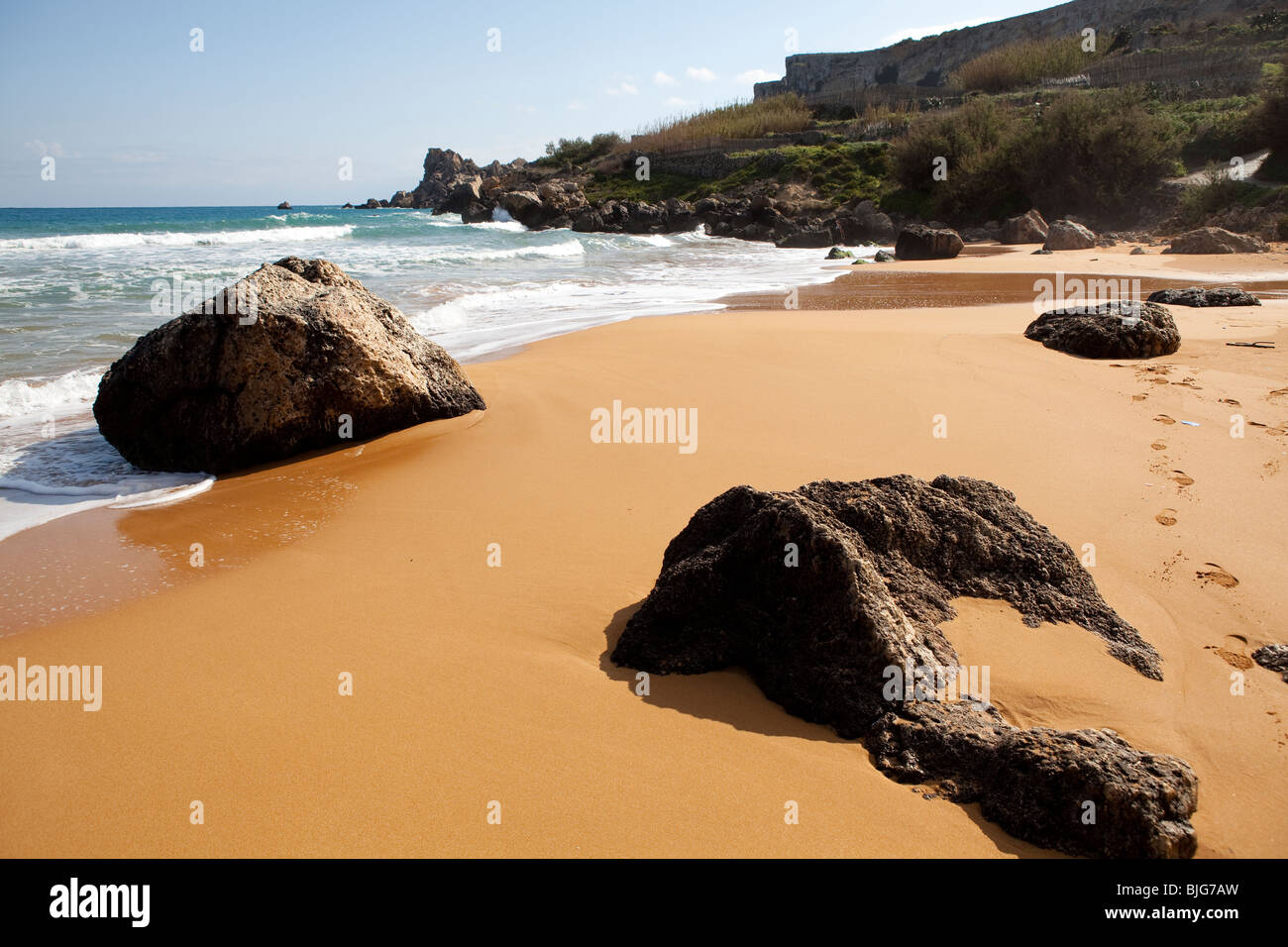 Gozo beach people hi-res stock photography and images - Alamy