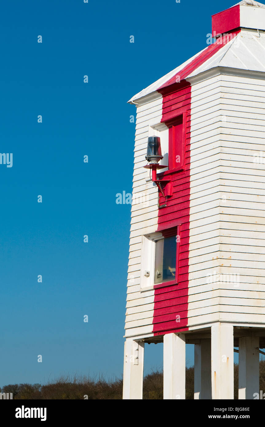 The Low Lighthouse, lighthouse on legs, on Burnham on Sea beach in ...