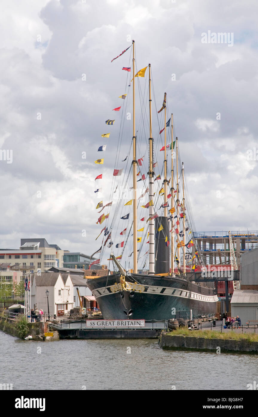 The SS Great Britain in Floating Harbour area of Bristol Stock Photo ...