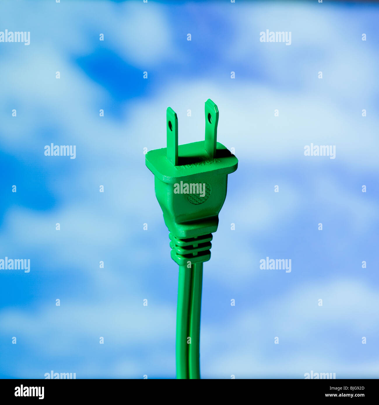 Green power plug hi-res stock photography and images - Alamy