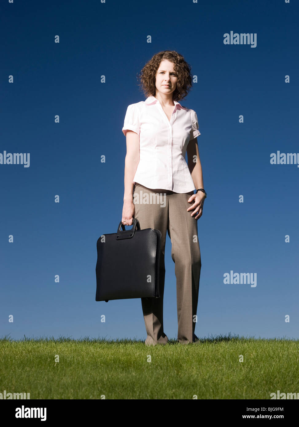White business woman briefcase hi-res stock photography and images - Alamy