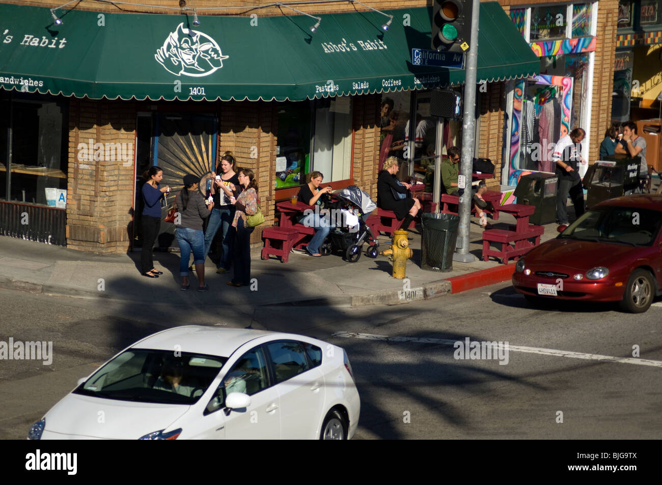 Abbot Kinney Blvd. in Venice, California Stock Photo - Alamy