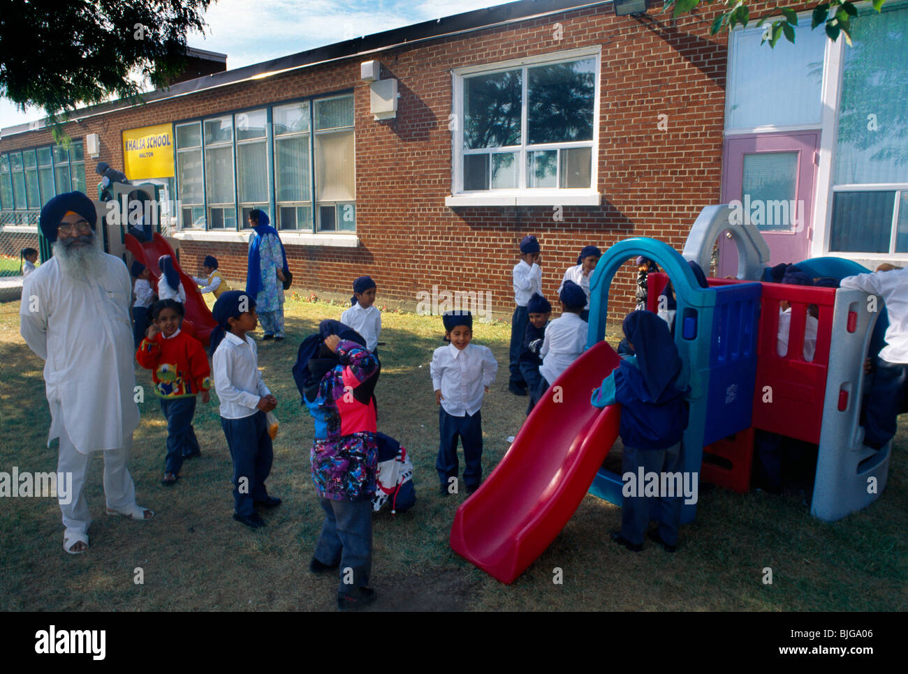 Toronto Canada Sikh Gurdwara Khalsa School For Sikh Children Playtime ...