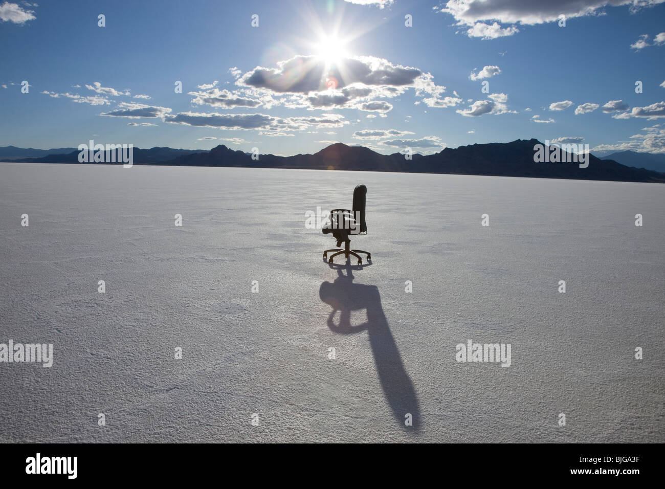 office chair in the middle of nowhere Stock Photo - Alamy