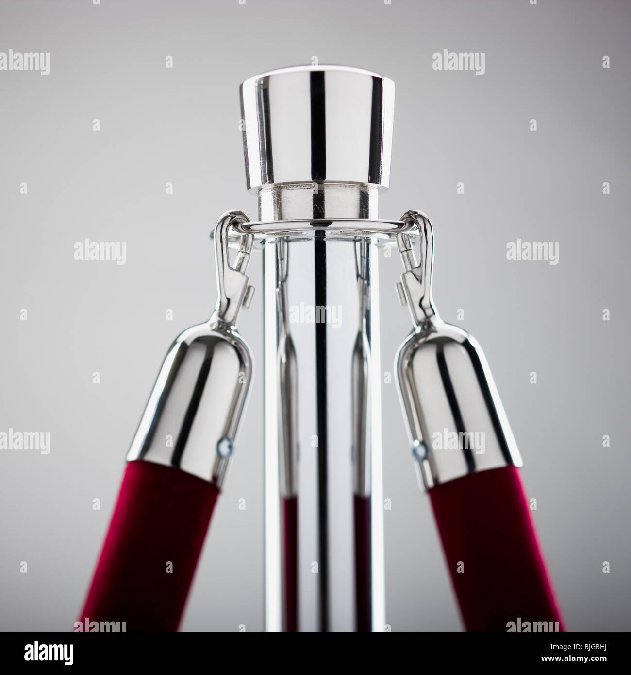 rope stand with a velvet rope attached Stock Photo - Alamy