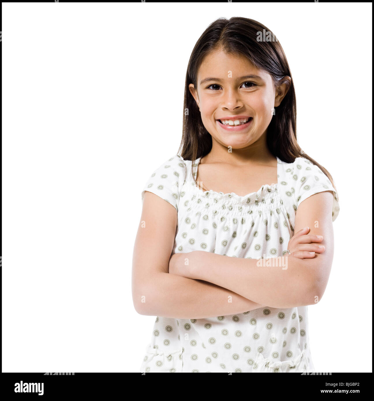 girl with her arms folded Stock Photo - Alamy