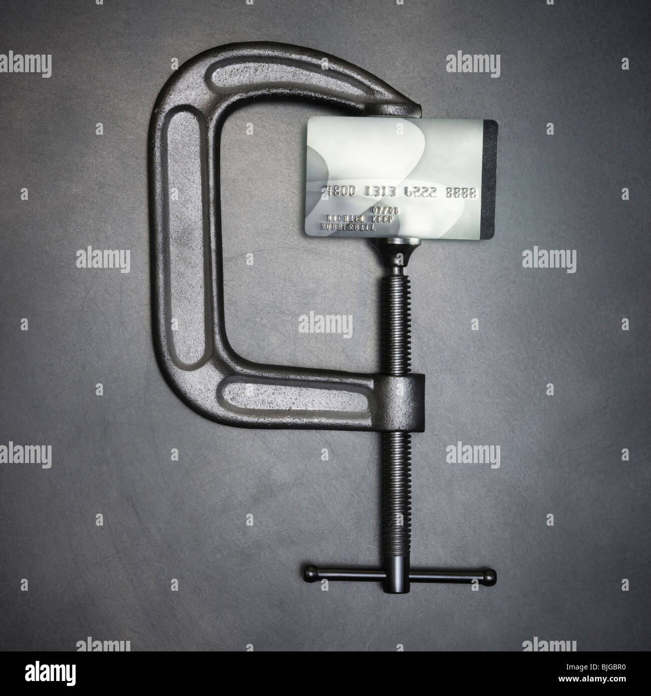 credit card in a clamp Stock Photo - Alamy