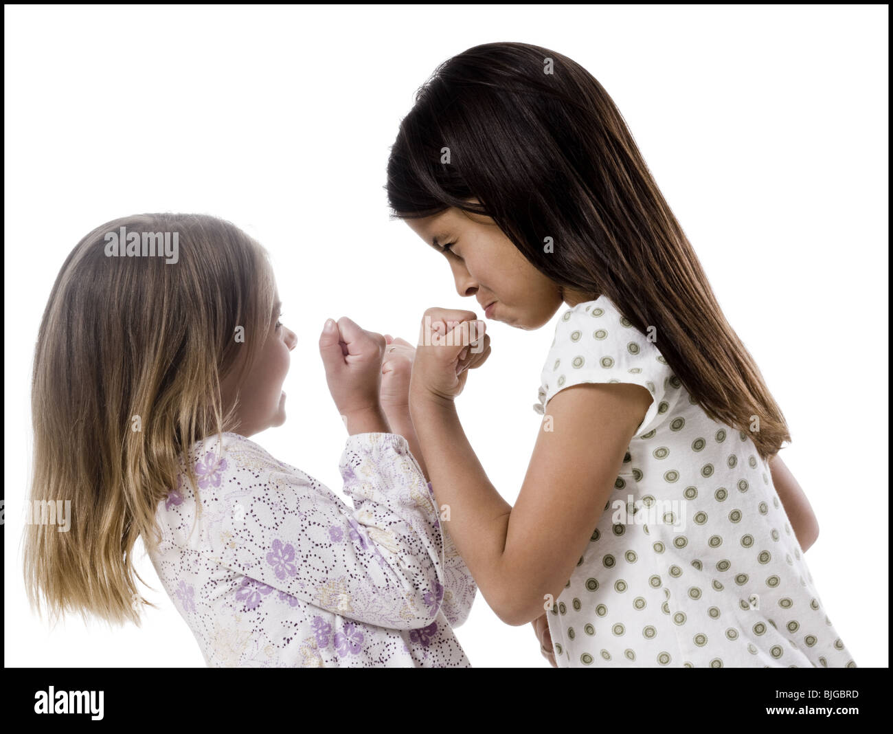 two sisters in a fight Stock Photo - Alamy