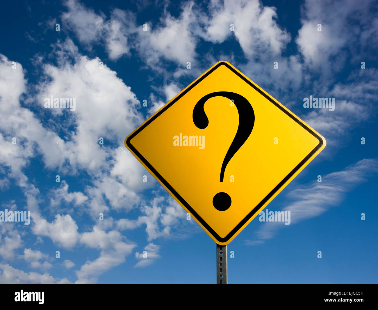 Question mark road sign hi-res stock photography and images - Alamy