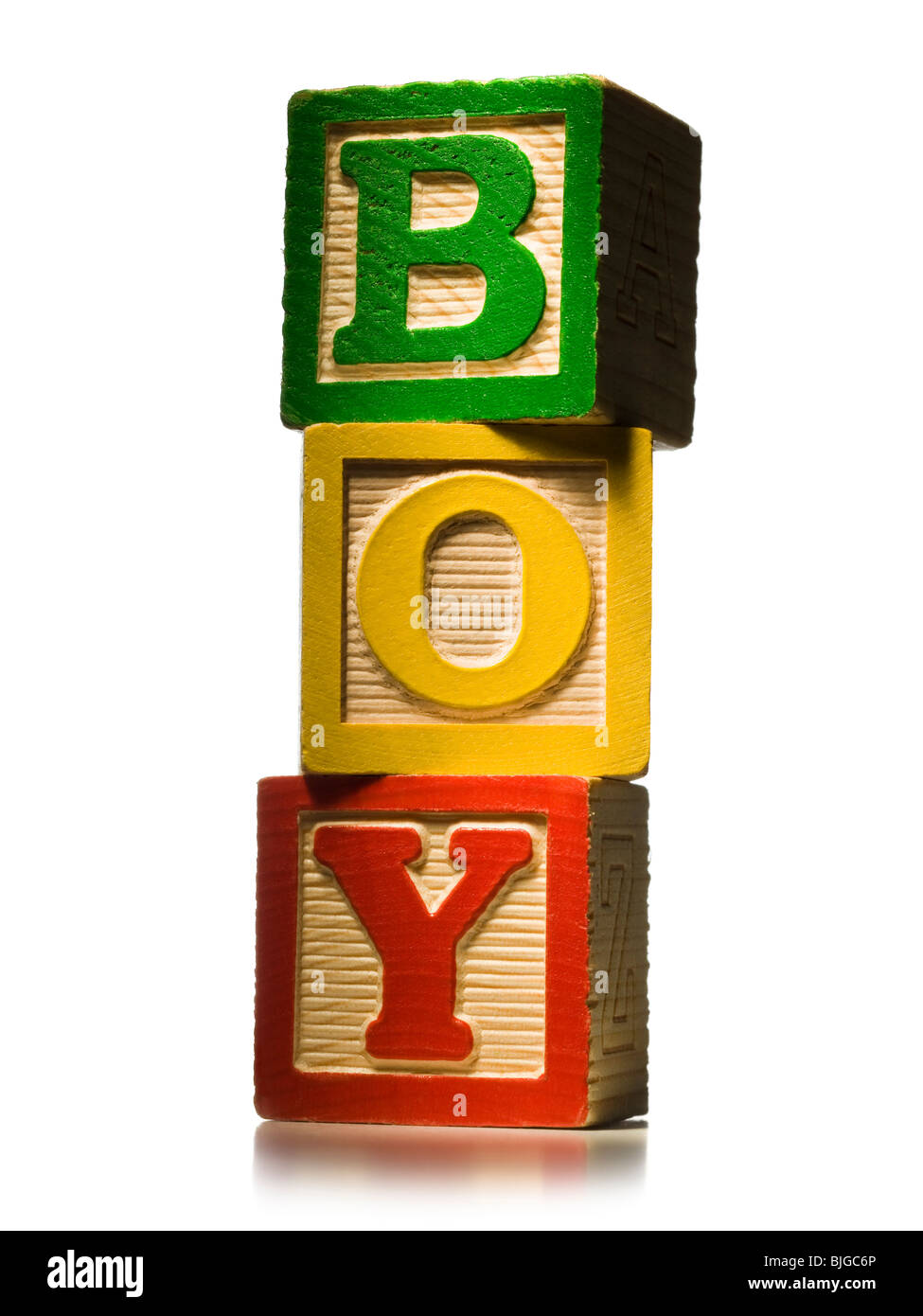 nursery blocks spelling "boy Stock Photo - Alamy