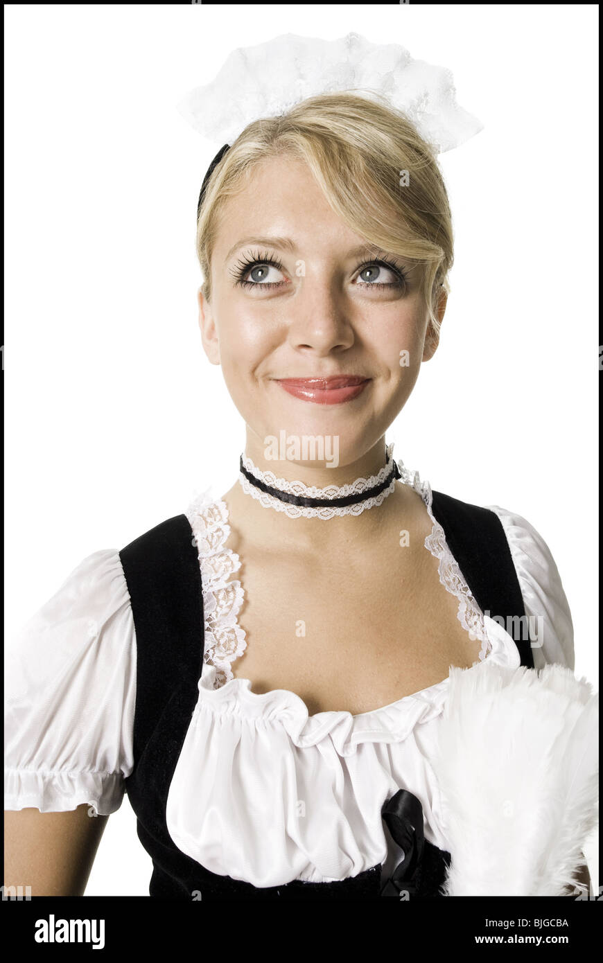 Woman as french maid hi-res stock photography and images - Alamy