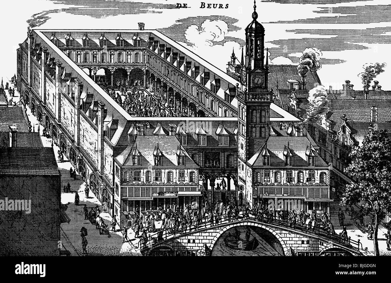 geography / travel, Netherlands, Amsterdam, stock exchange, built 1608 ...