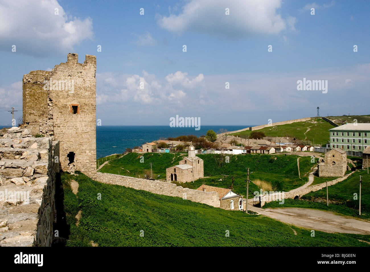 Ukraine,Crimea,Feodosia,Genoa fortress,14th century Stock Photo - Alamy