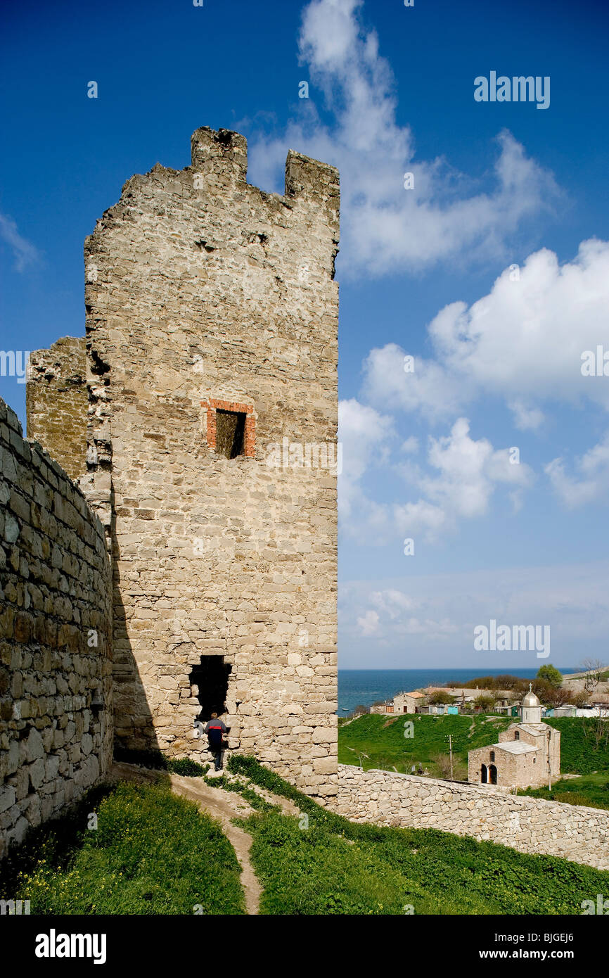 Ukraine,Crimea,Feodosia,Genoa fortress,14th century Stock Photo - Alamy