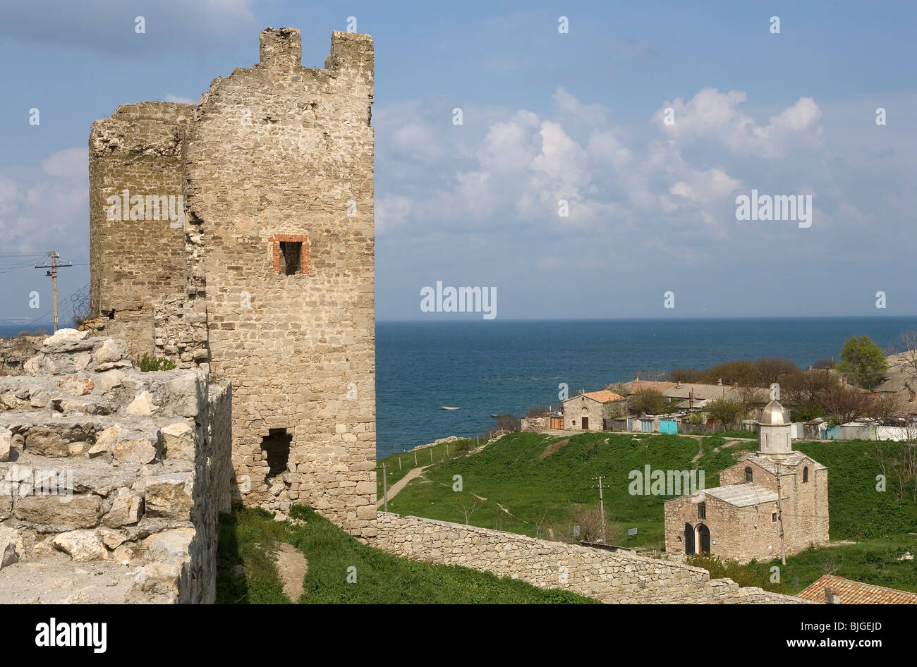Ukraine,Crimea,Feodosia,Genoa fortress,14th century Stock Photo - Alamy