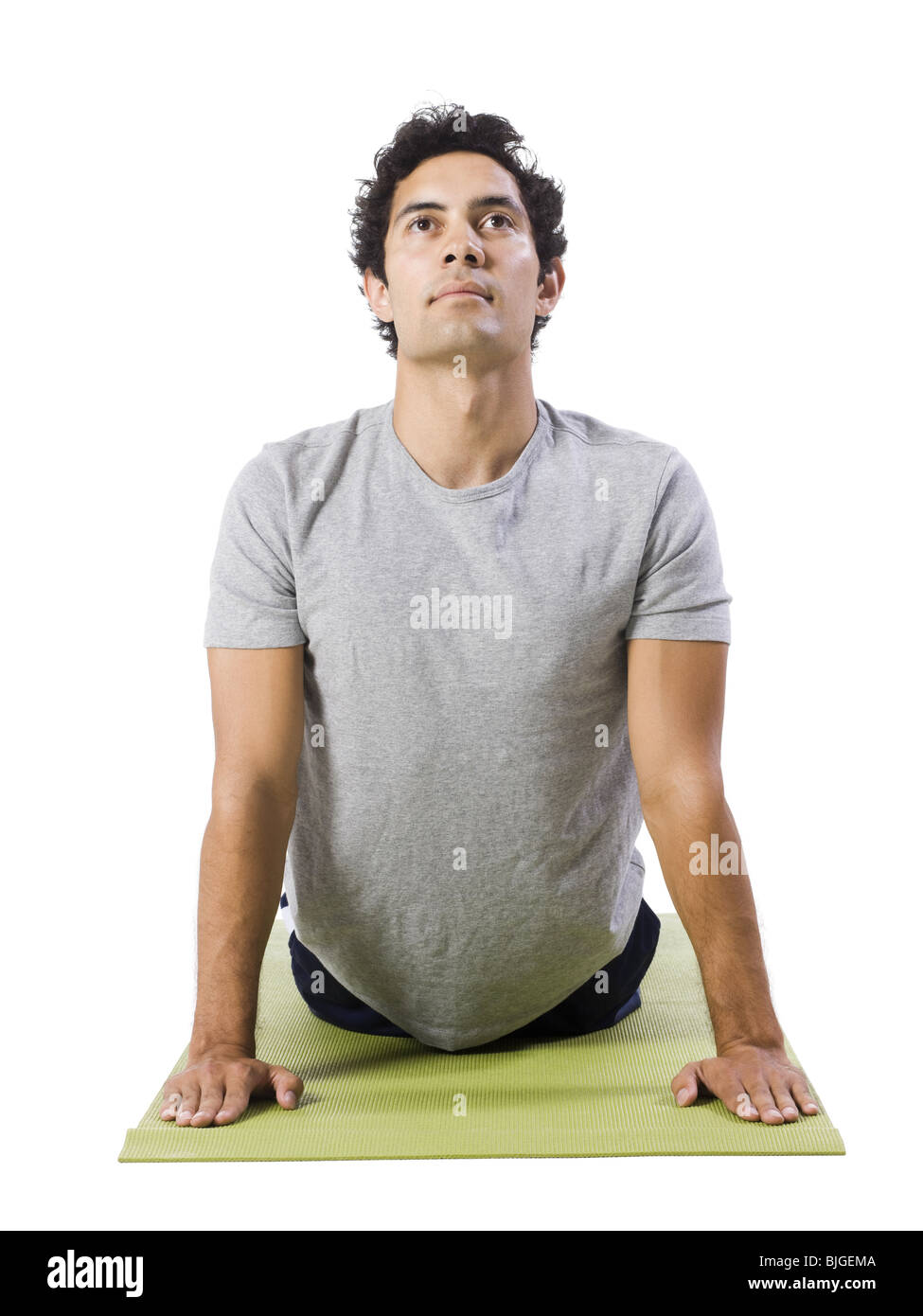 man doing yoga Stock Photo - Alamy