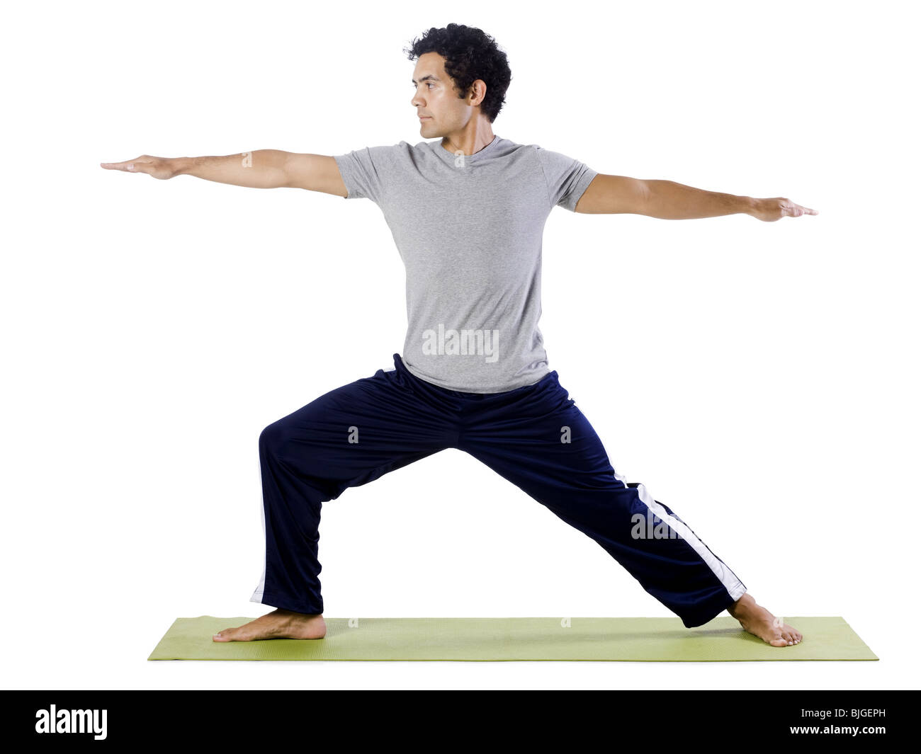 man doing yoga Stock Photo - Alamy