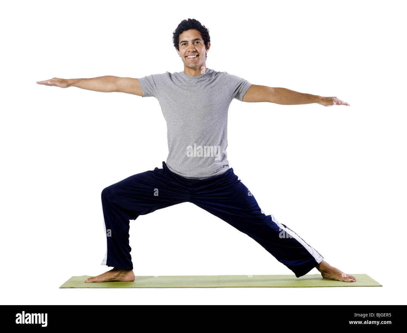 man doing yoga Stock Photo - Alamy