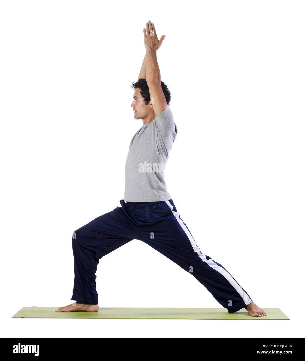 man doing yoga Stock Photo - Alamy