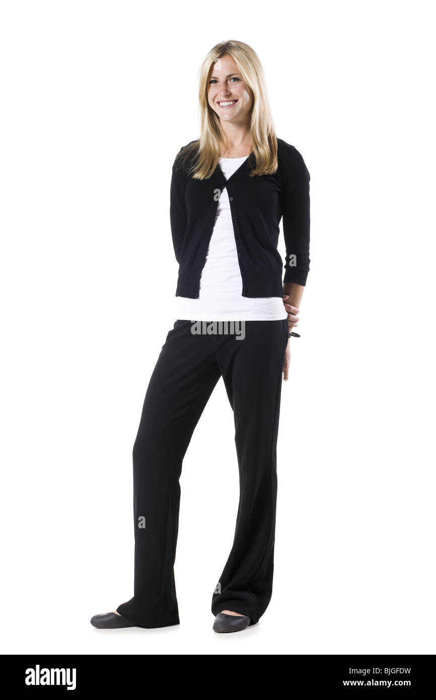 woman with hand on hip Stock Photo - Alamy