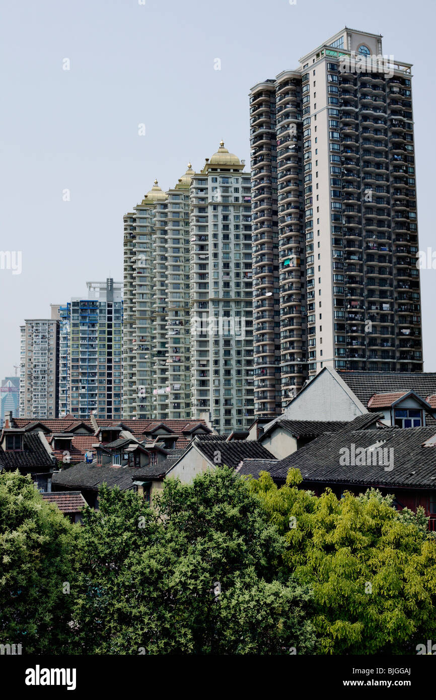 New high rise buildings are taking over Shanghai's older residential ...