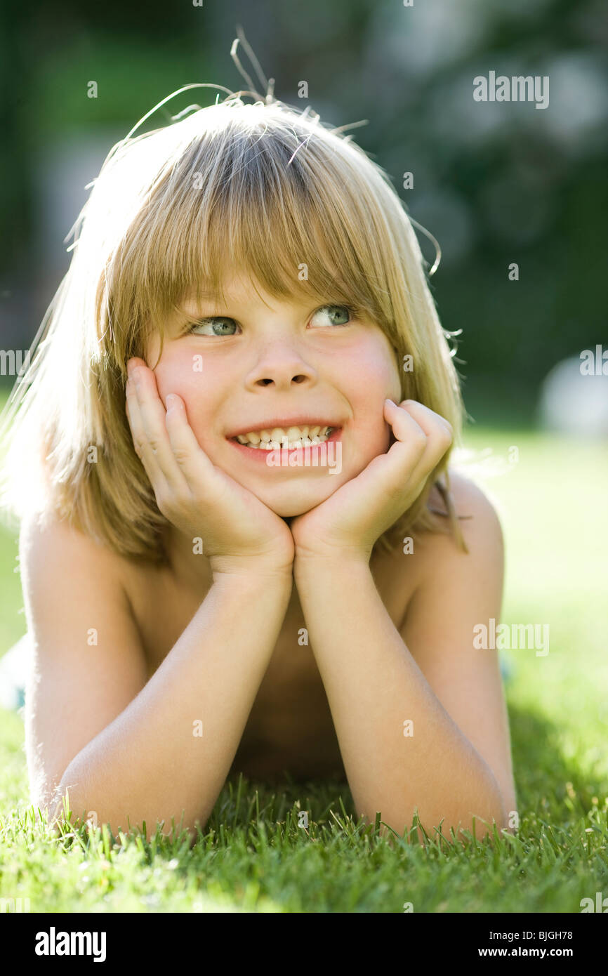 boy without his shirt on Stock Photo - Alamy