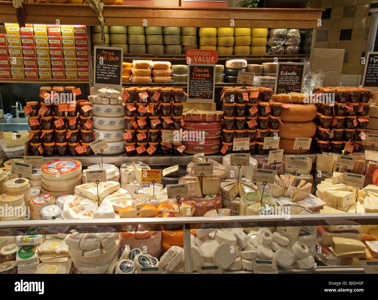 cheese store Brooklyn New York Stock Photo - Alamy