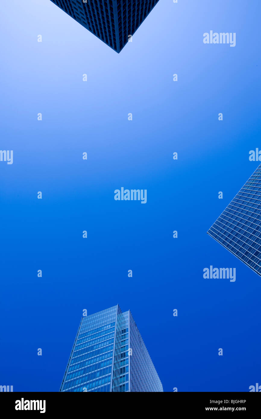 Skyscrapers and blue sky Stock Photo - Alamy