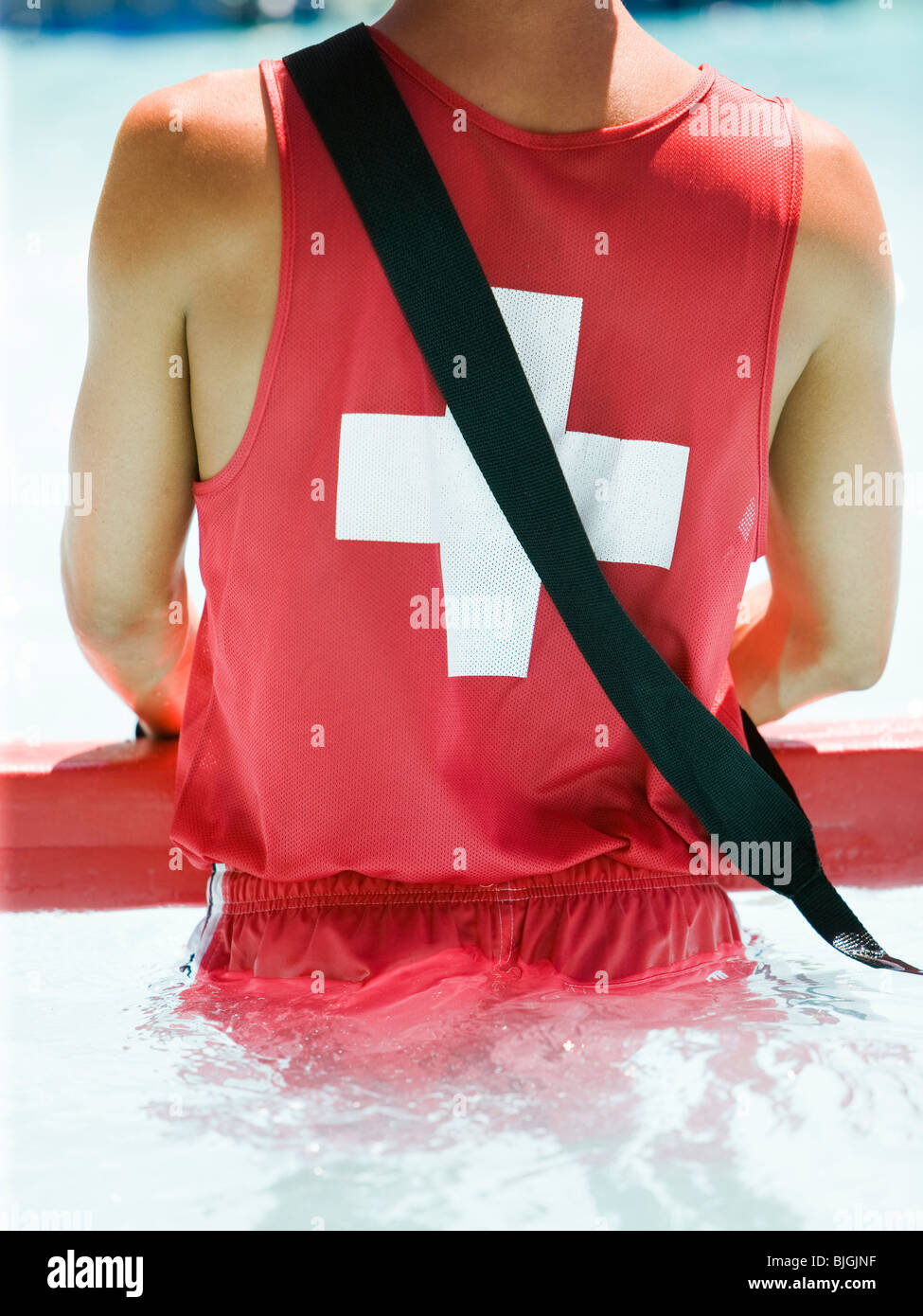 lifeguard at a waterpark Stock Photo - Alamy