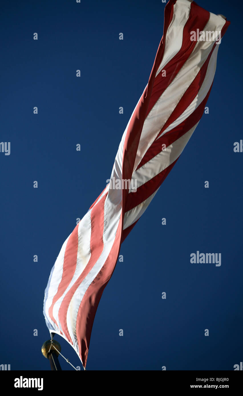 Fluttering USA national flag Stock Photo - Alamy
