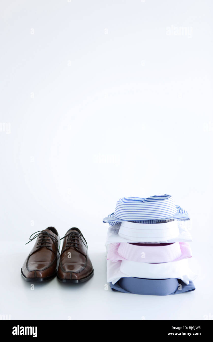 Folded shirts hi-res stock photography and images - Alamy