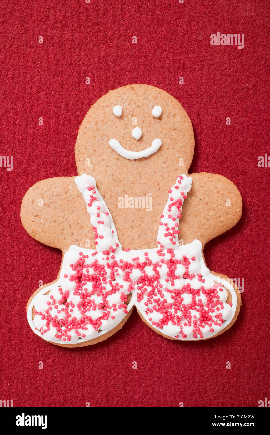 Gingerbread man cut out overhead hi-res stock photography and images ...