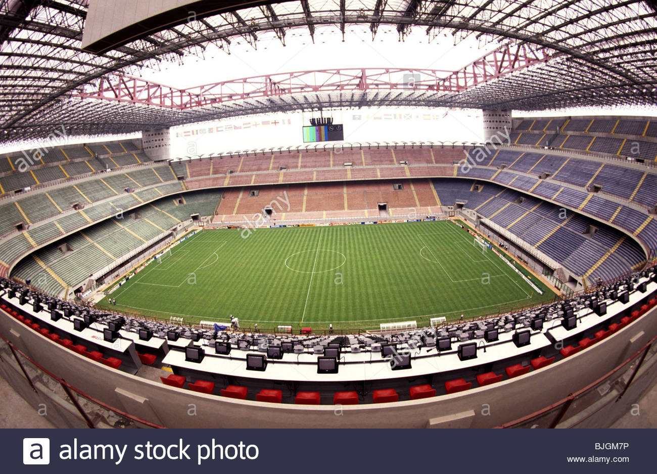 1990 STADIO GIUSEPPE MEAZZA - MILAN Interior view of the San Siro Stock ...