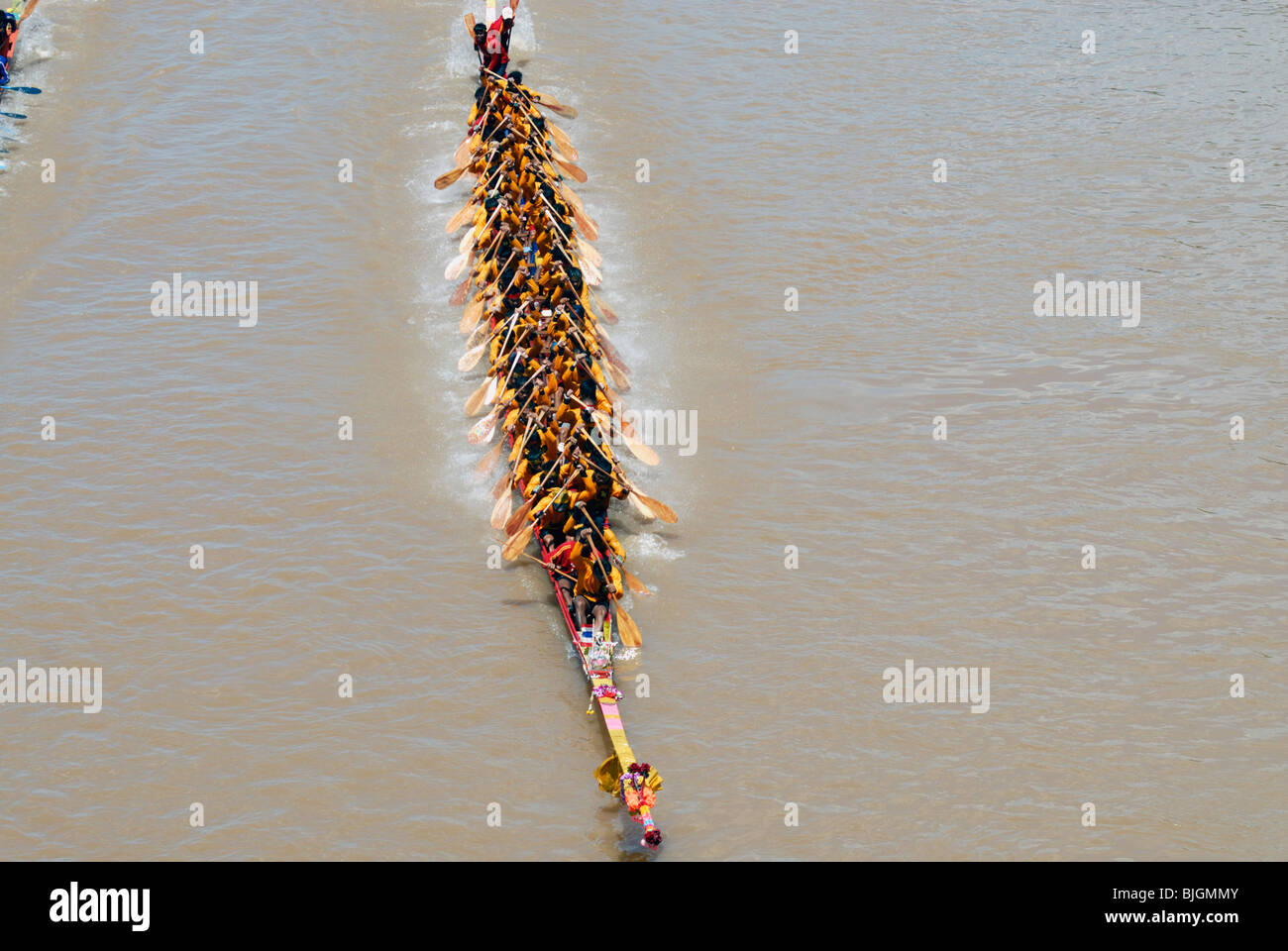 Swan boat racing,Phitsanuloke,Thailand,on Nan river Stock Photo - Alamy