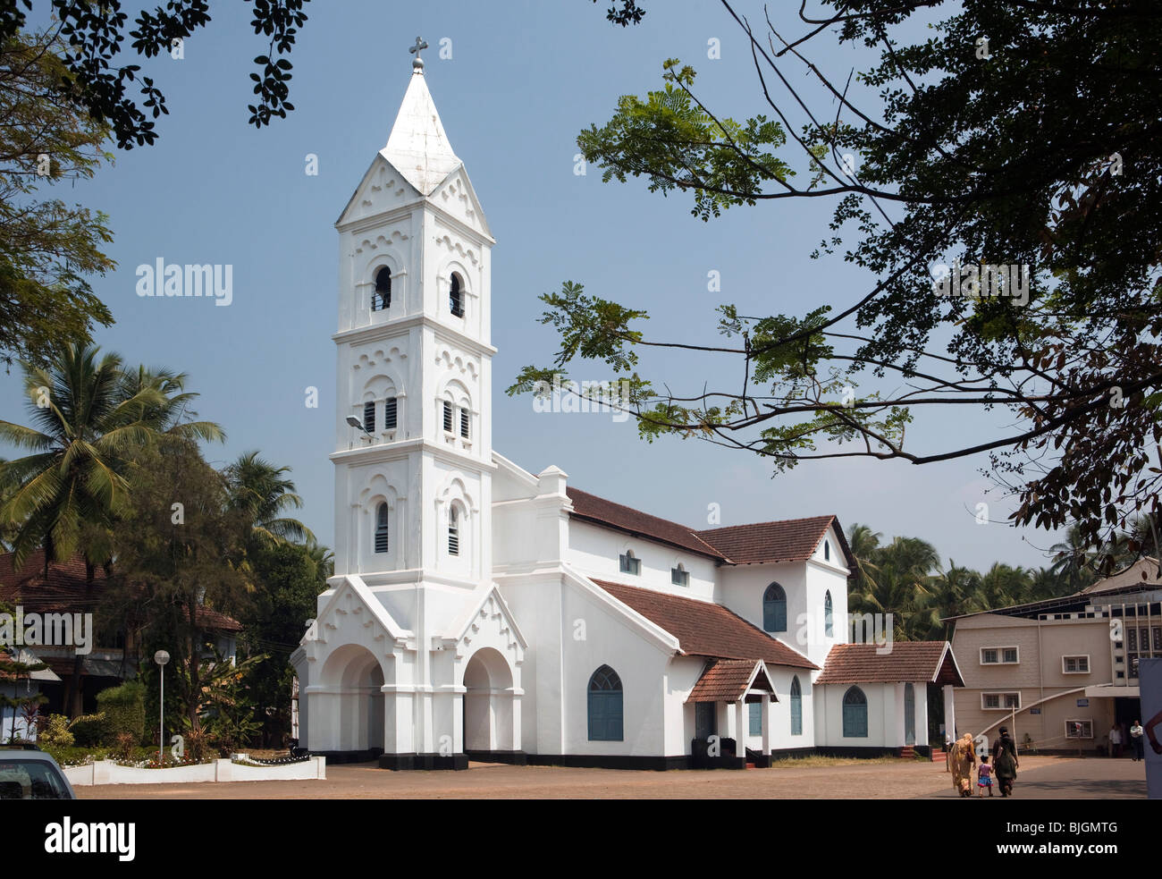 India, Kerala, Calicut, Kozhikode, Bank Road, Church of South India ...