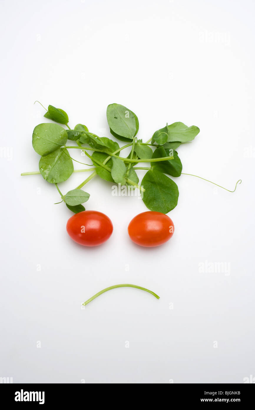 Sad vegetable face Stock Photo - Alamy