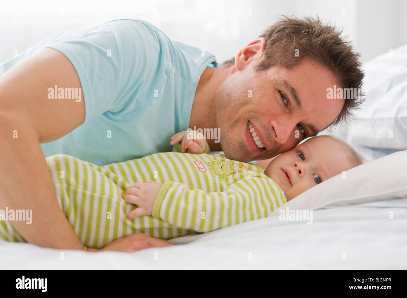 Father and baby Stock Photo - Alamy