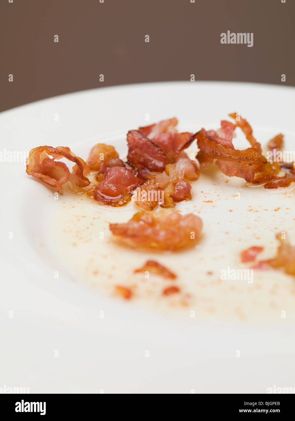Fried bacon Stock Photo - Alamy