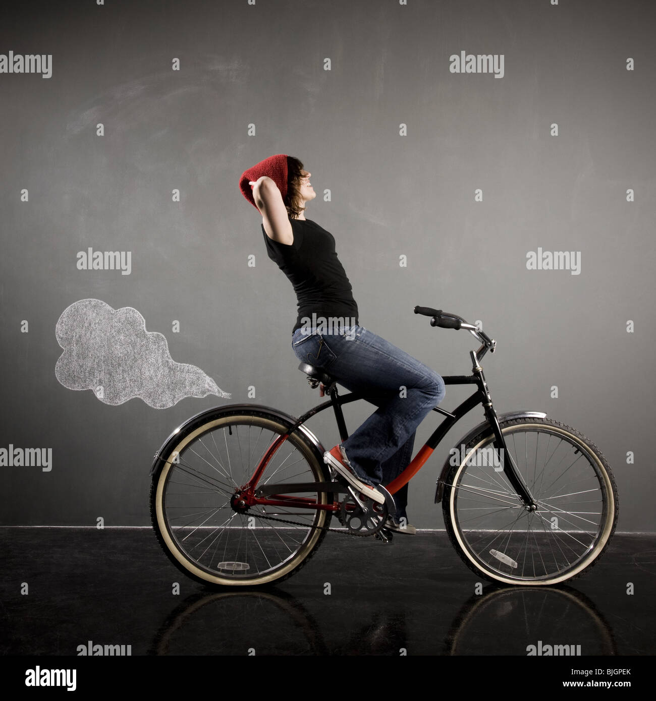 Riding a laid back bike hi-res stock photography and images - Alamy