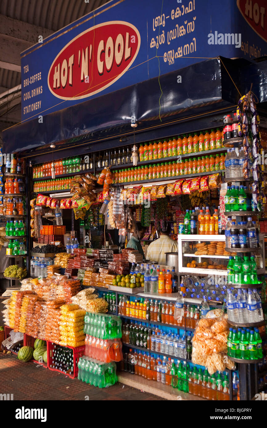 India, Kerala, Calicut, Kozhikode, New Bus Stand, well stocked drinks ...